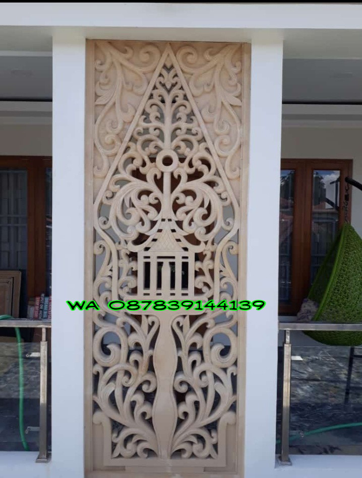 ukiran batu paras jogja motif gunungan - Ukiran Paras Jogja