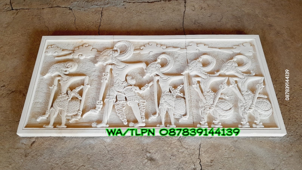 Ukiran batu paras jogja motif pandawa 5 - Ukiran Paras Jogja